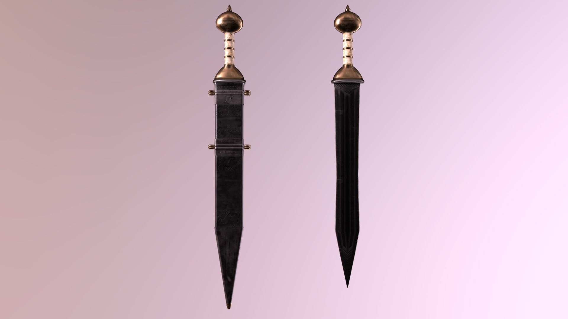 The Roman Gladius (Pompeianus) - Buy Royalty Free 3D model by Kingy ...