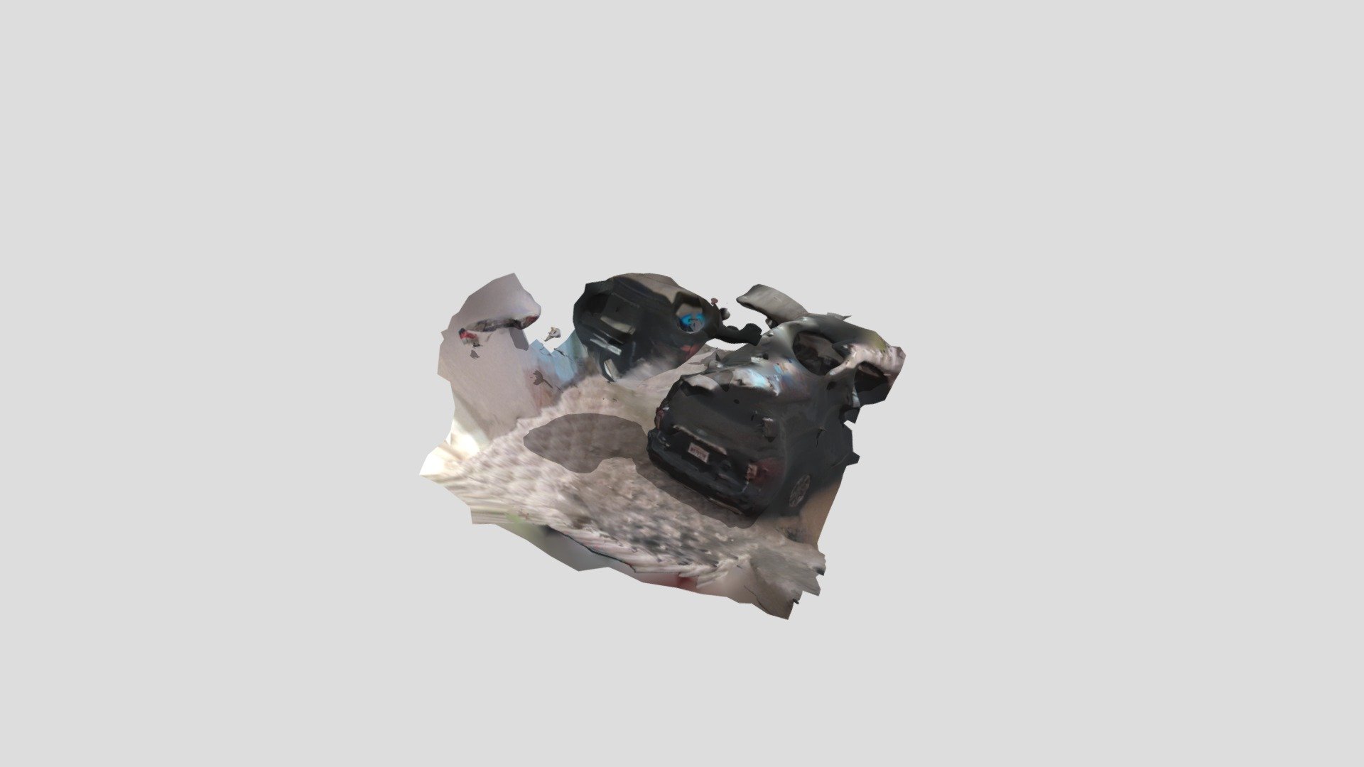 Car Crash With Parts Flying Out - 3D model by Sanjithkid46 [ce941af ...