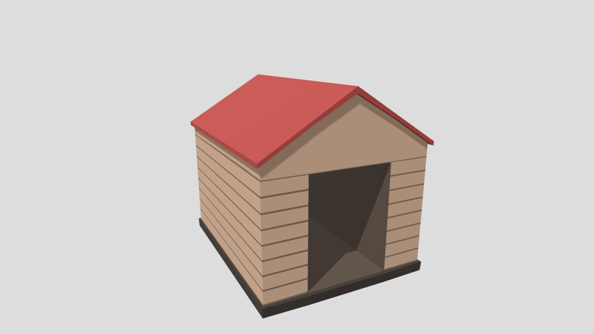 Simple Dog House - Download Free 3D model by isrichards6 [ce96435] - Sketchfab