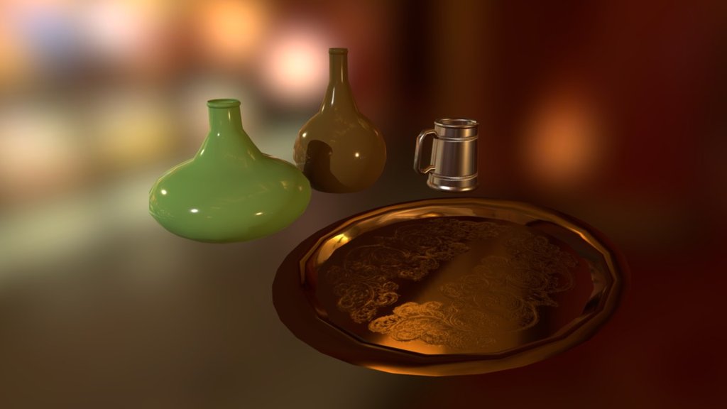 Dining Table Props - 3D model by Ellie Apperley (@ellieapperley ...