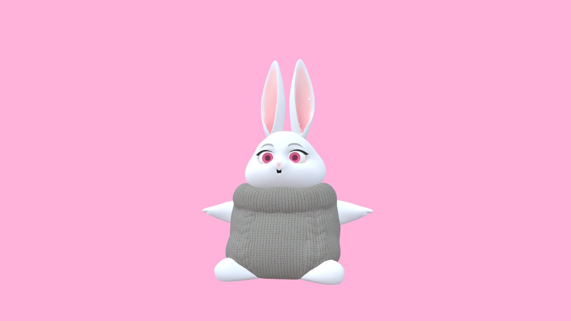 Rabbit - 3D model by pio (@apricotjam2525) [ce99ec6] - Sketchfab