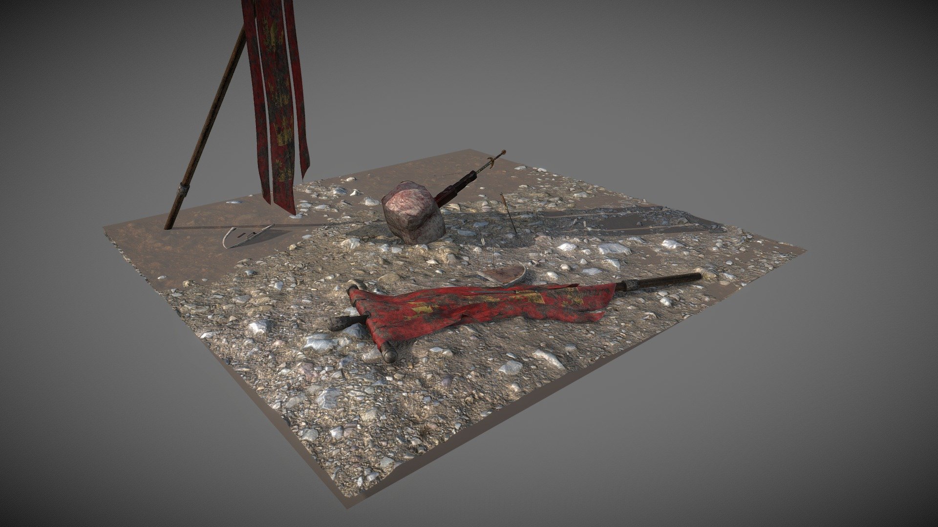 War scene - Download Free 3D model by aj1stly [ce9cf52] - Sketchfab