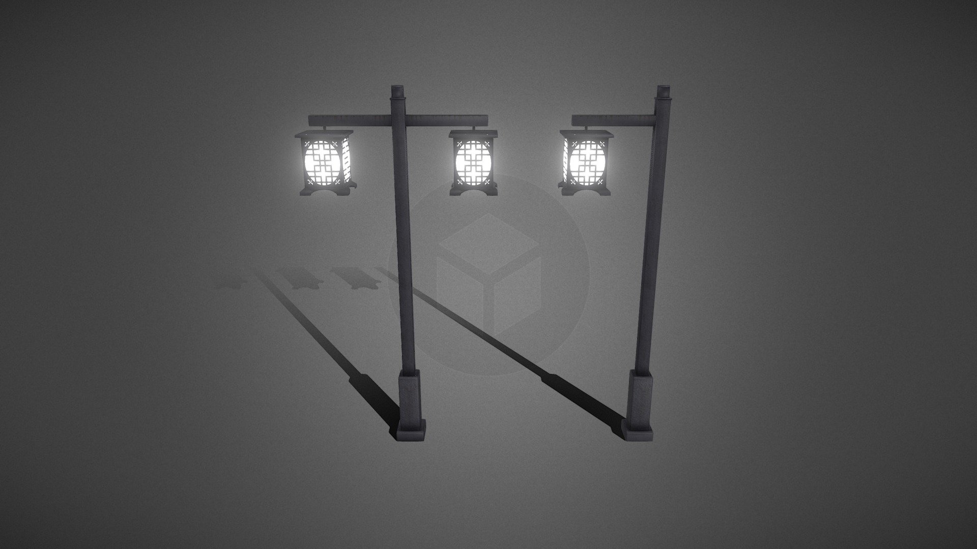 Modern Chinese Street Lamp - Download Free 3D model by Cyrus_JS ...