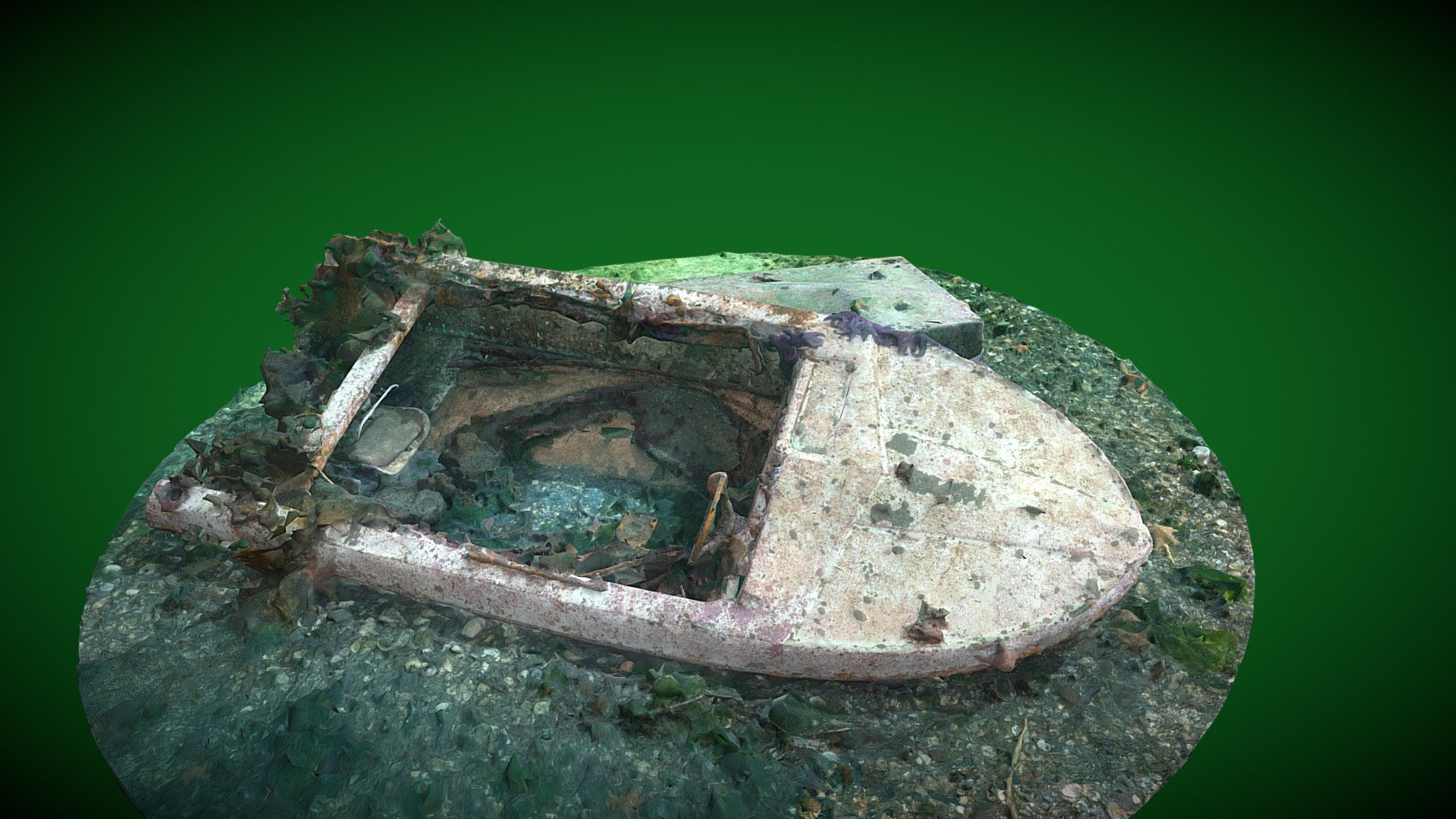 Maple Bay Power Boat Wreck 2 - Download Free 3D model by Roger Lacasse ...
