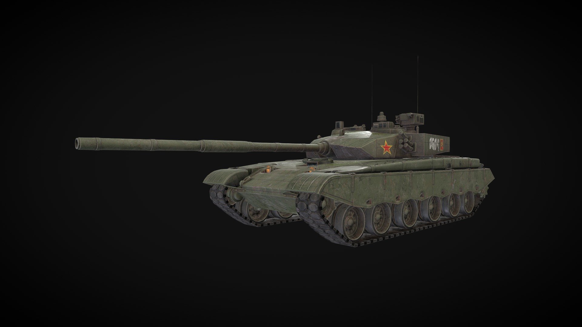 Military Tank_ZTZ99 - 3D model by BXR_ART [ce9f694] - Sketchfab