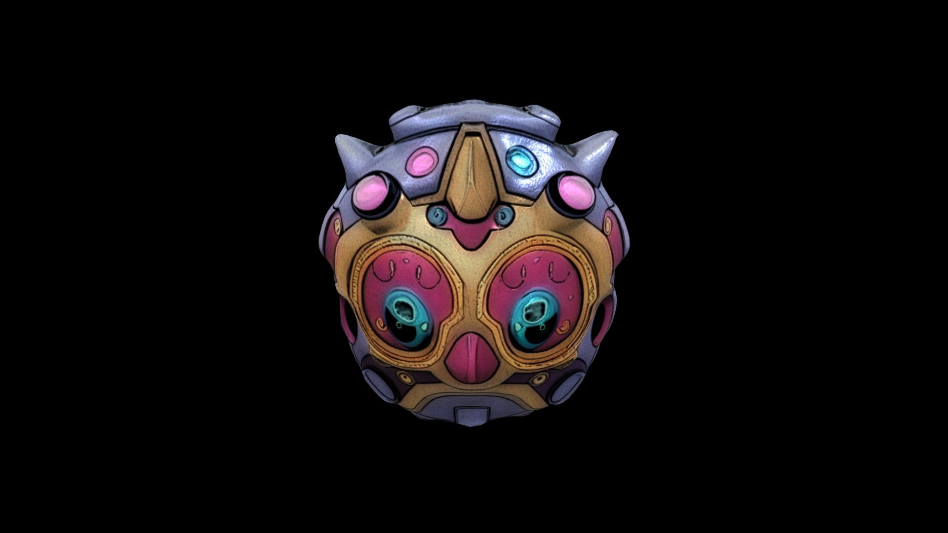 Happy Mask 54 - Download Free 3D model by klrxyz [cea0463] - Sketchfab