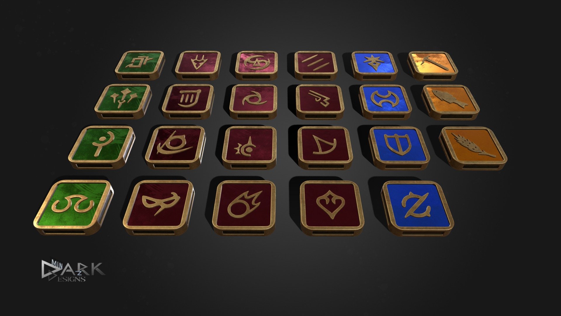 FF 14 Job Icons [Endwalker] HighpolyVersion - Buy Royalty Free 3D model ...