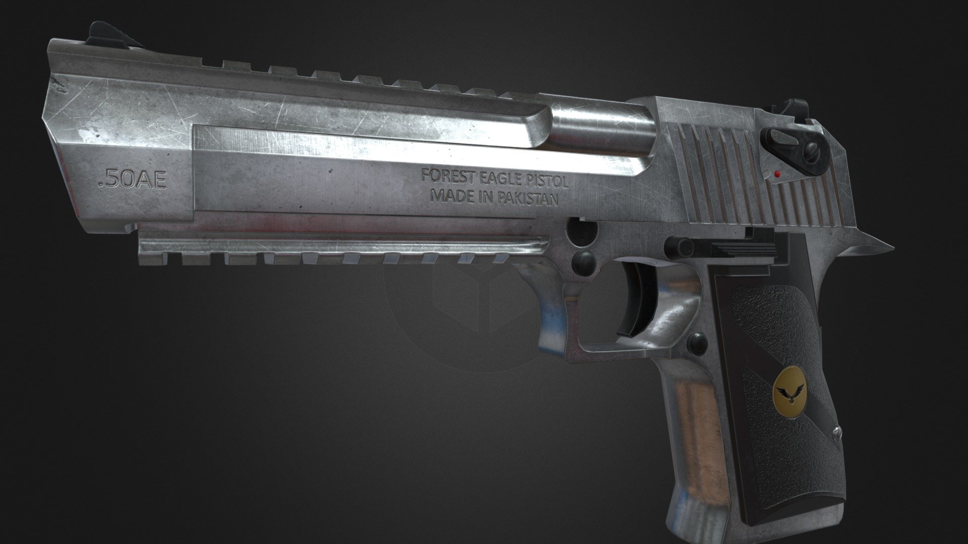 Deagle AAA Game Ready PBR Low-poly 3D model - Buy Royalty Free 3D model ...