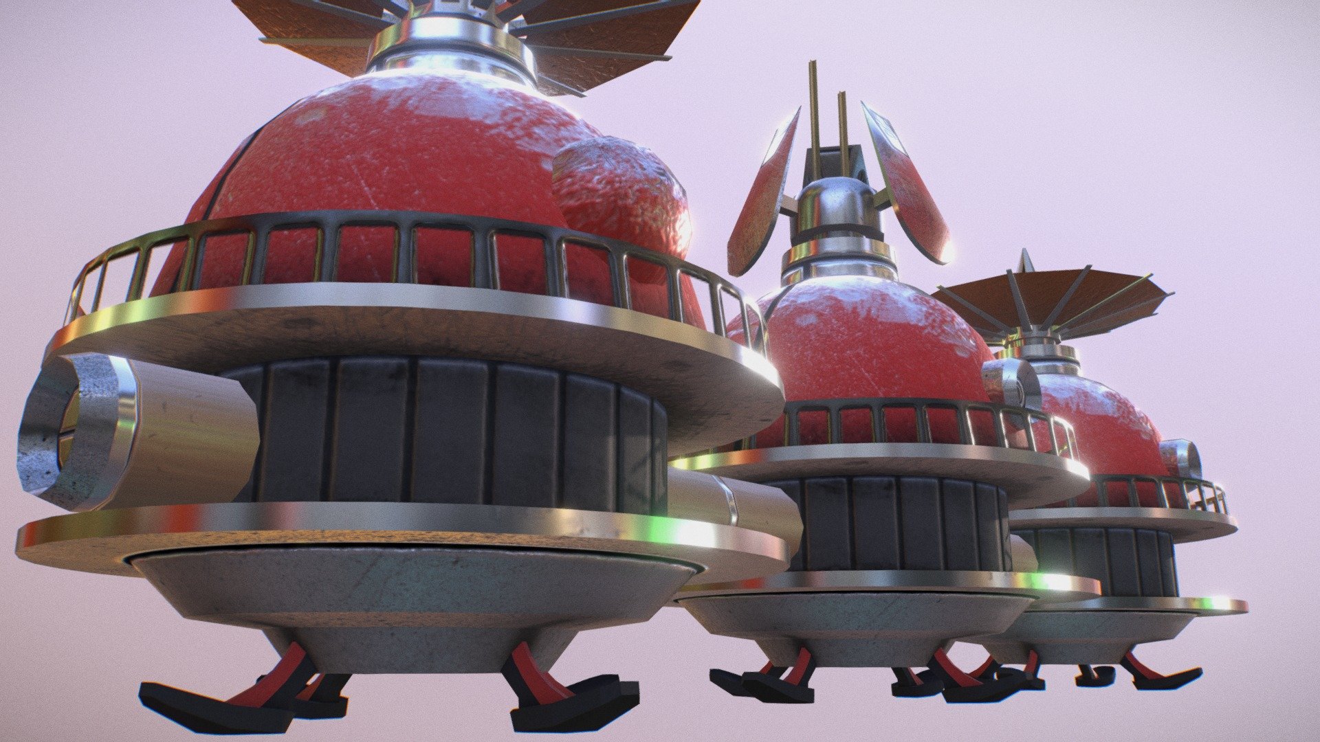 Space Pods - 3D model by Splodeman [cea2e30] - Sketchfab