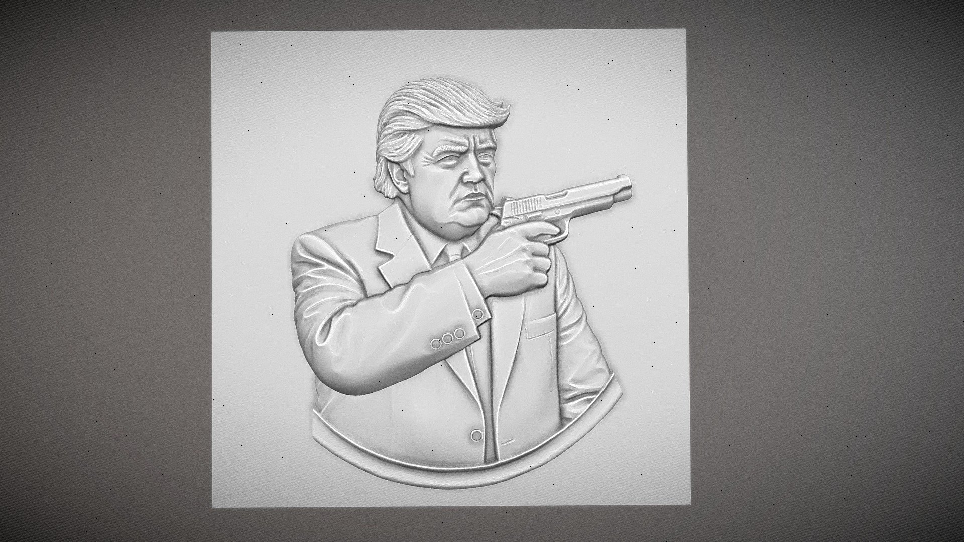 trump - 3D model by Abdullah (@oosssse) [cea2f9a] - Sketchfab
