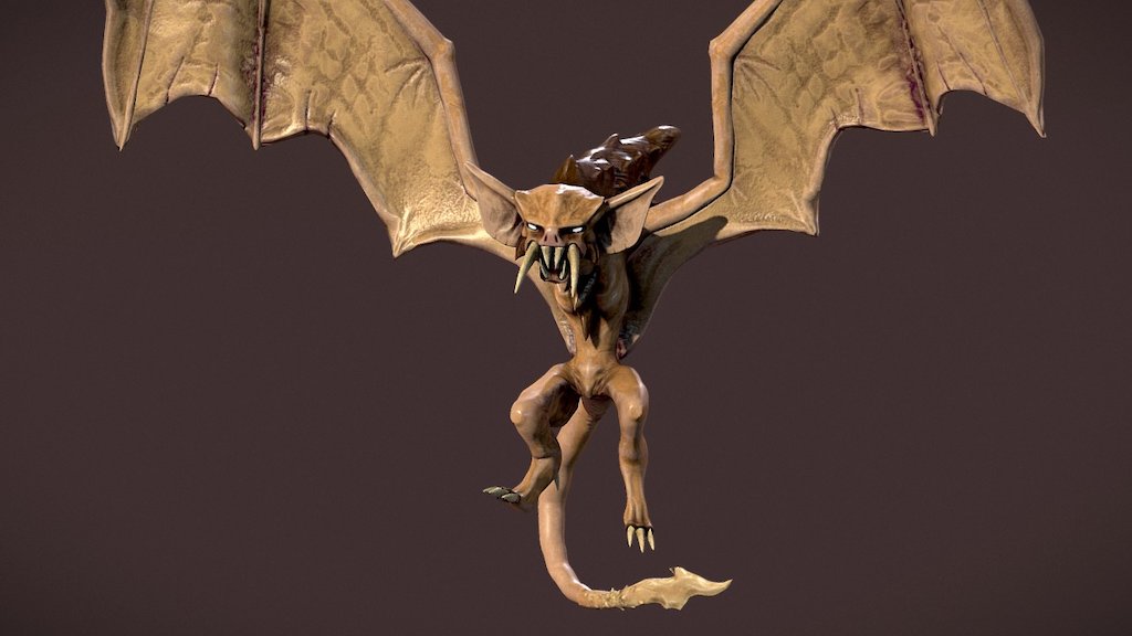 Mammoth Bat (highpoly) - 3D model by Gnarrf [cea4ae3] - Sketchfab