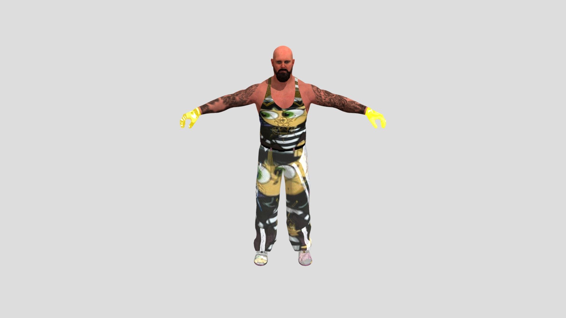 wwe 2k 14 Luke Gallows oc kitty katswell - Download Free 3D model by ...