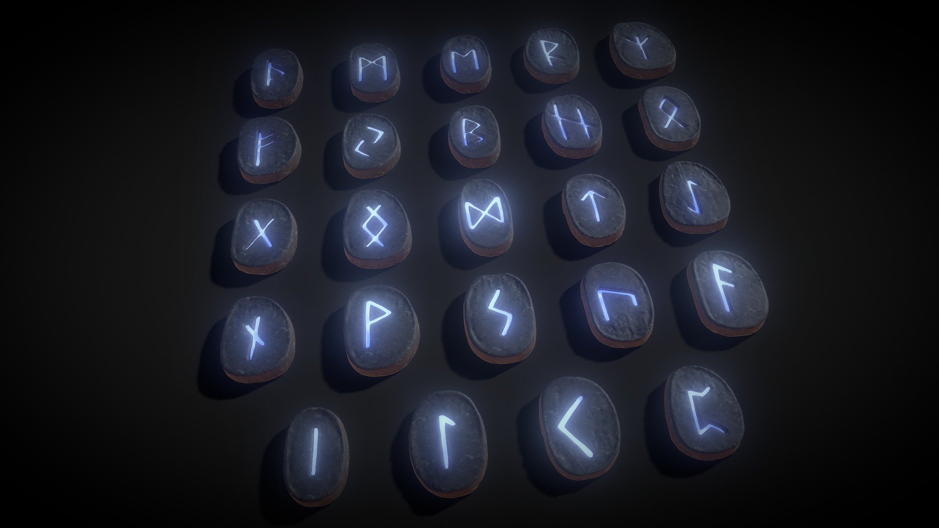 Lowpoly Ancient runes - Buy Royalty Free 3D model by tamminen [ceaa77c ...