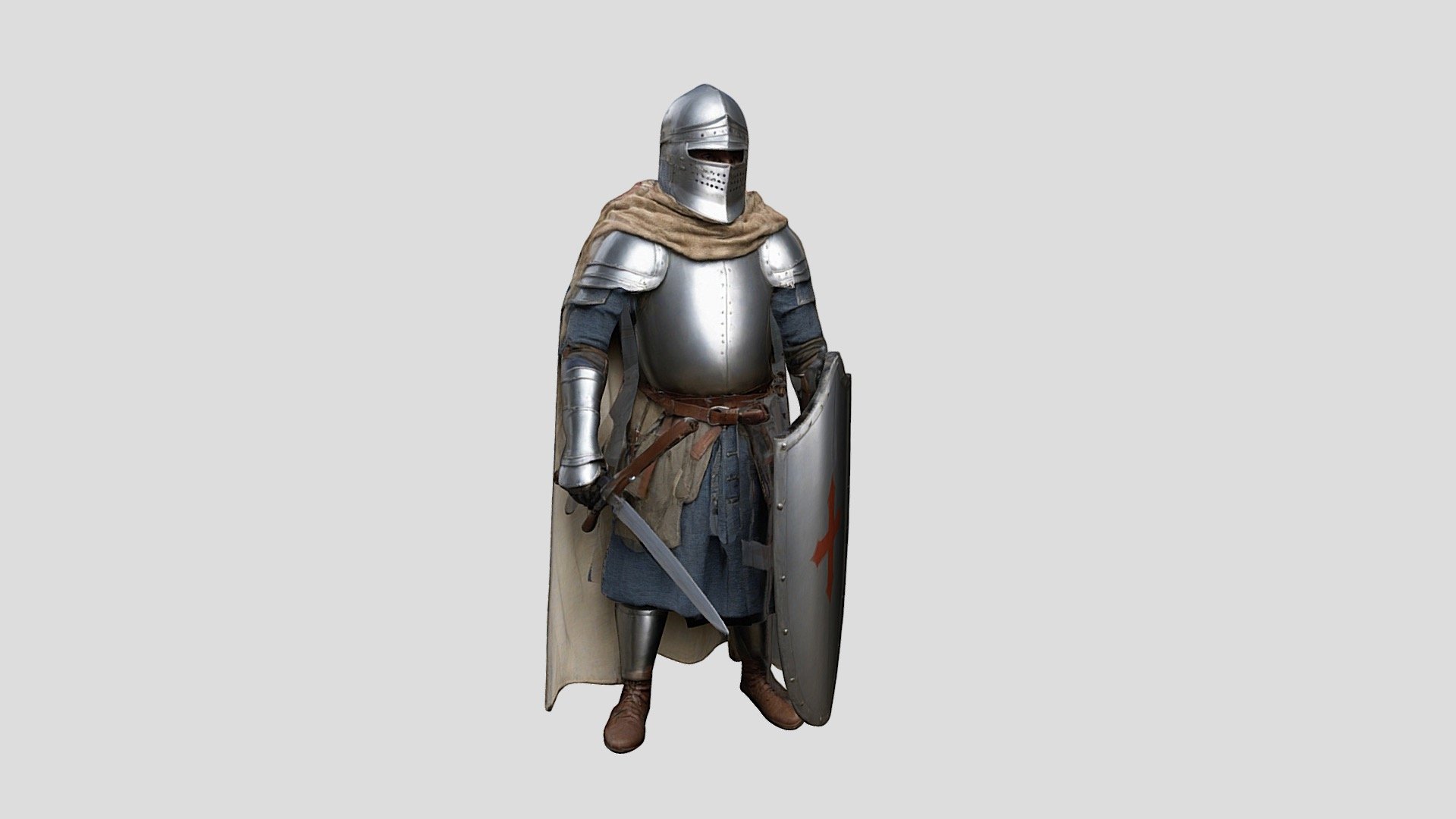 Medieval Soldier - Download Free 3D model by illustros [ceab2fd ...