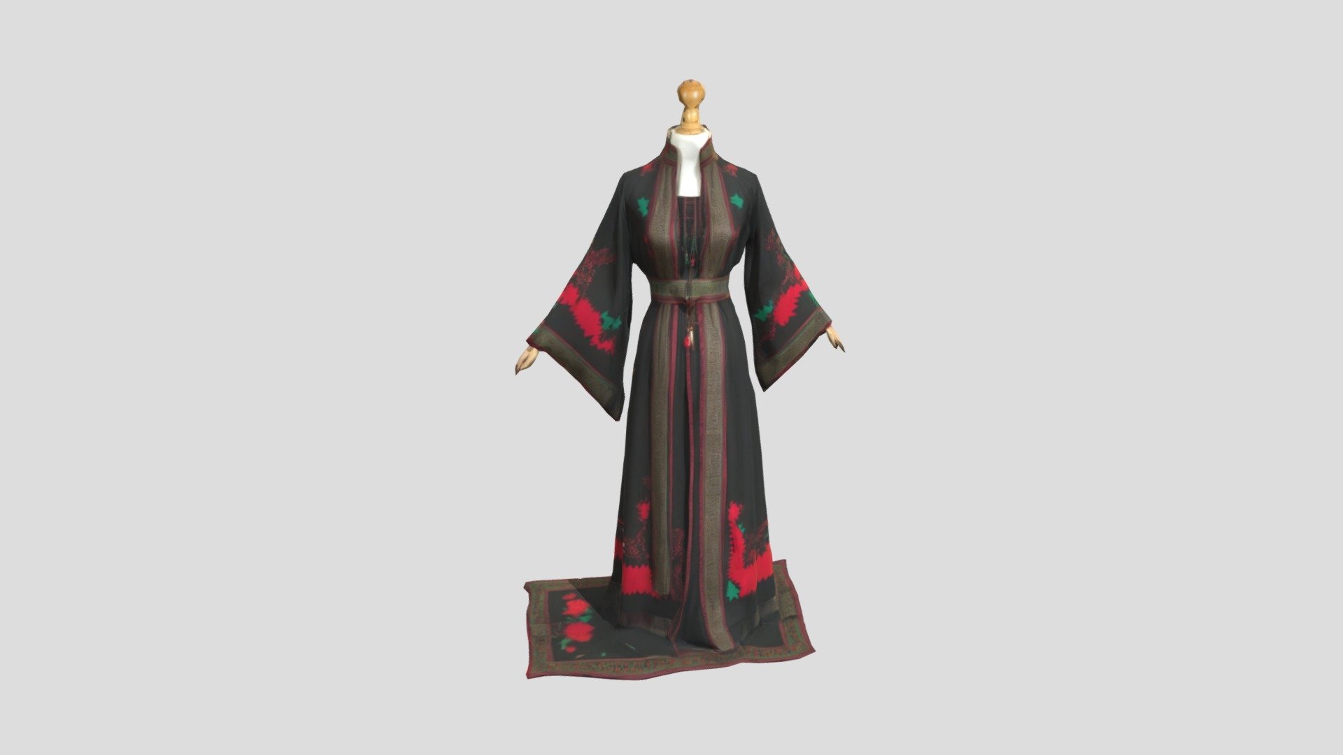 palestine traditional dress - 3D model by mohamedaminesaidanea30 ...