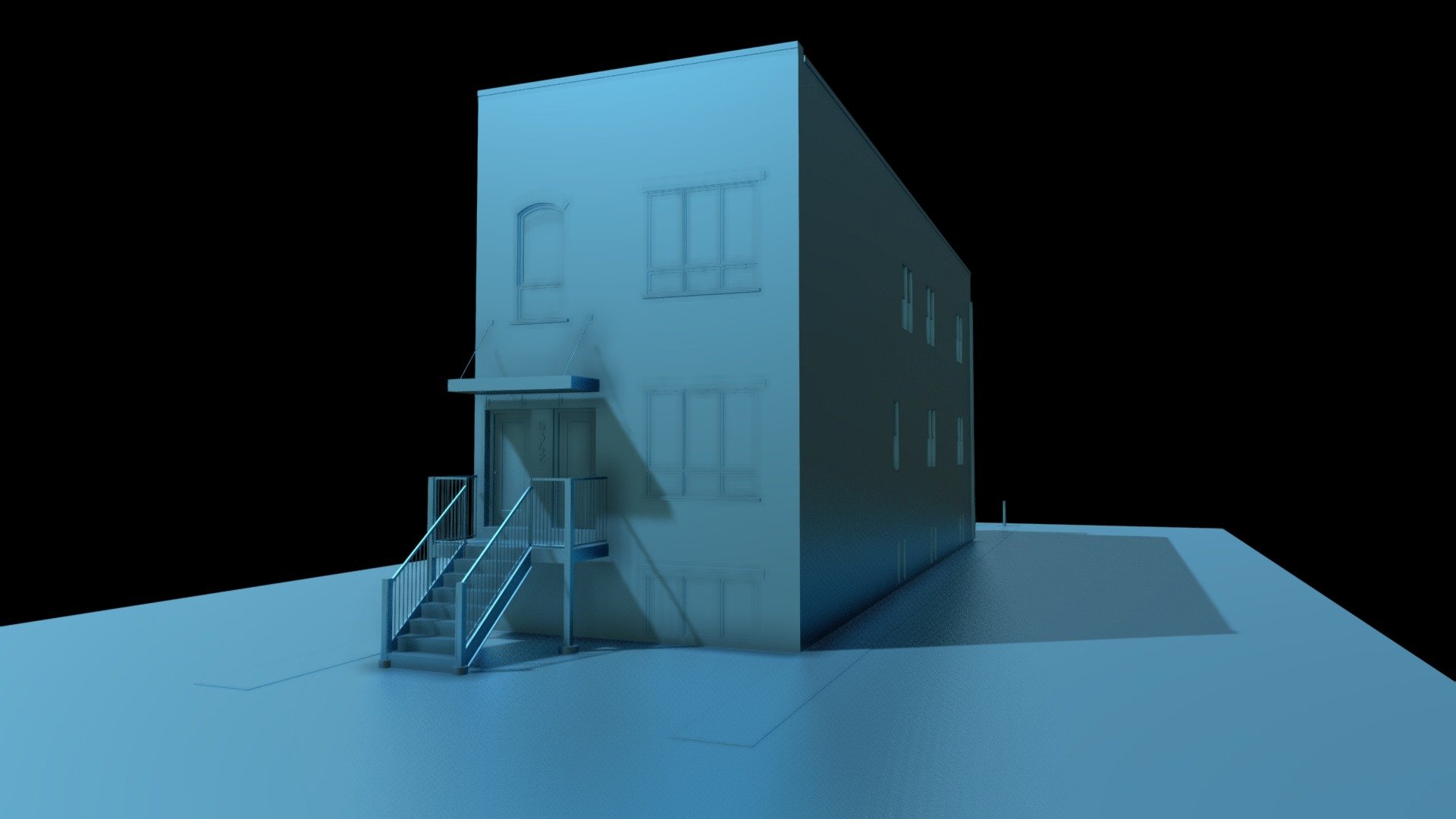 5342 - New Construction Multi-Family Building - 3D model by BLDG ...