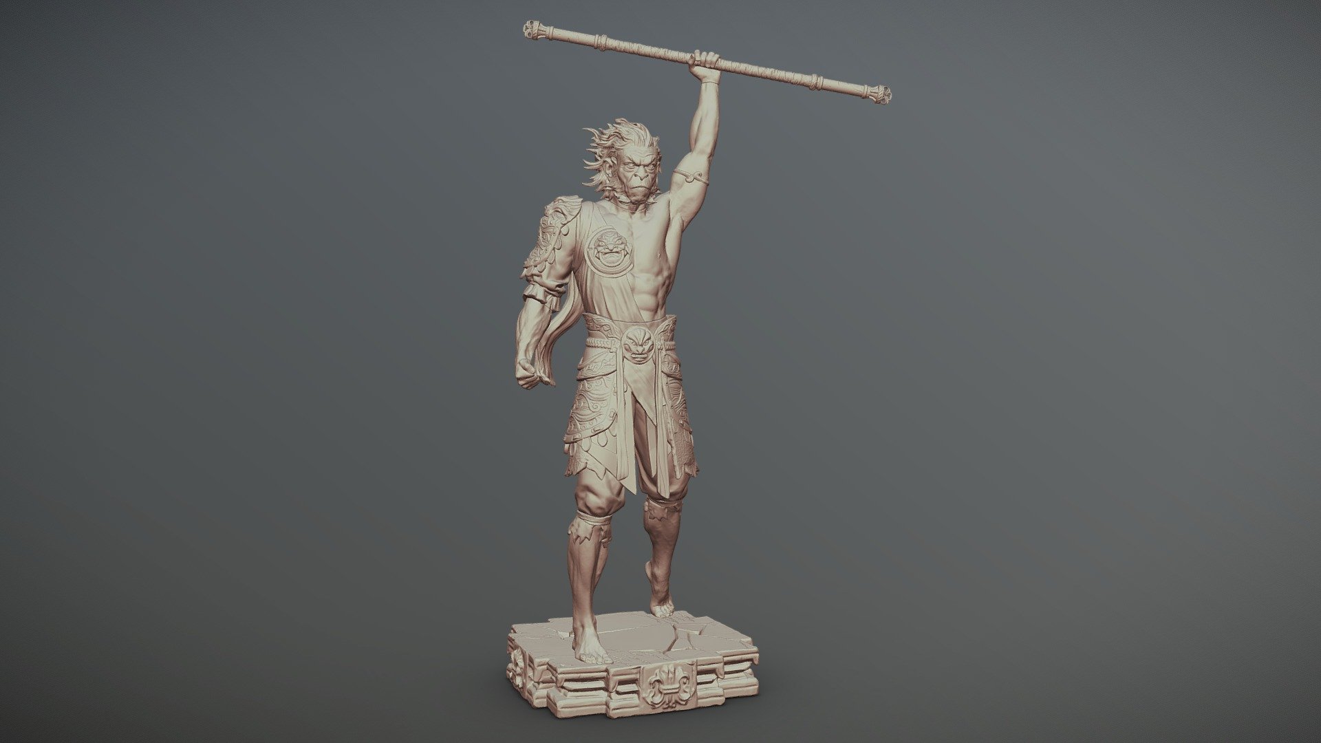 Monkey King 3D Print Model - Buy Royalty Free 3D model by Rumpelstiltskin (@rumpelshtiltshin ...