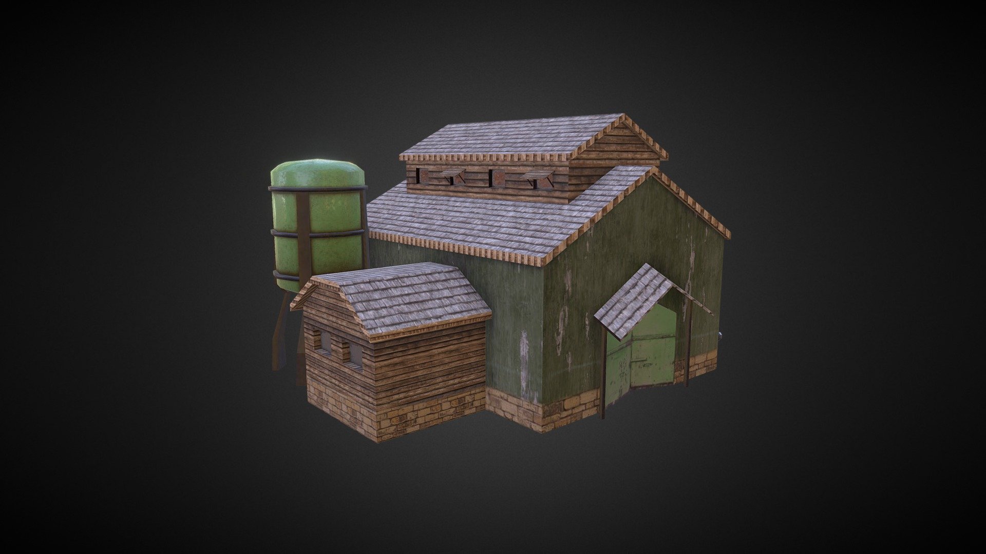 Sawmill [Cities: Skylines] - 3D model by Shapernode [ceb200a] - Sketchfab
