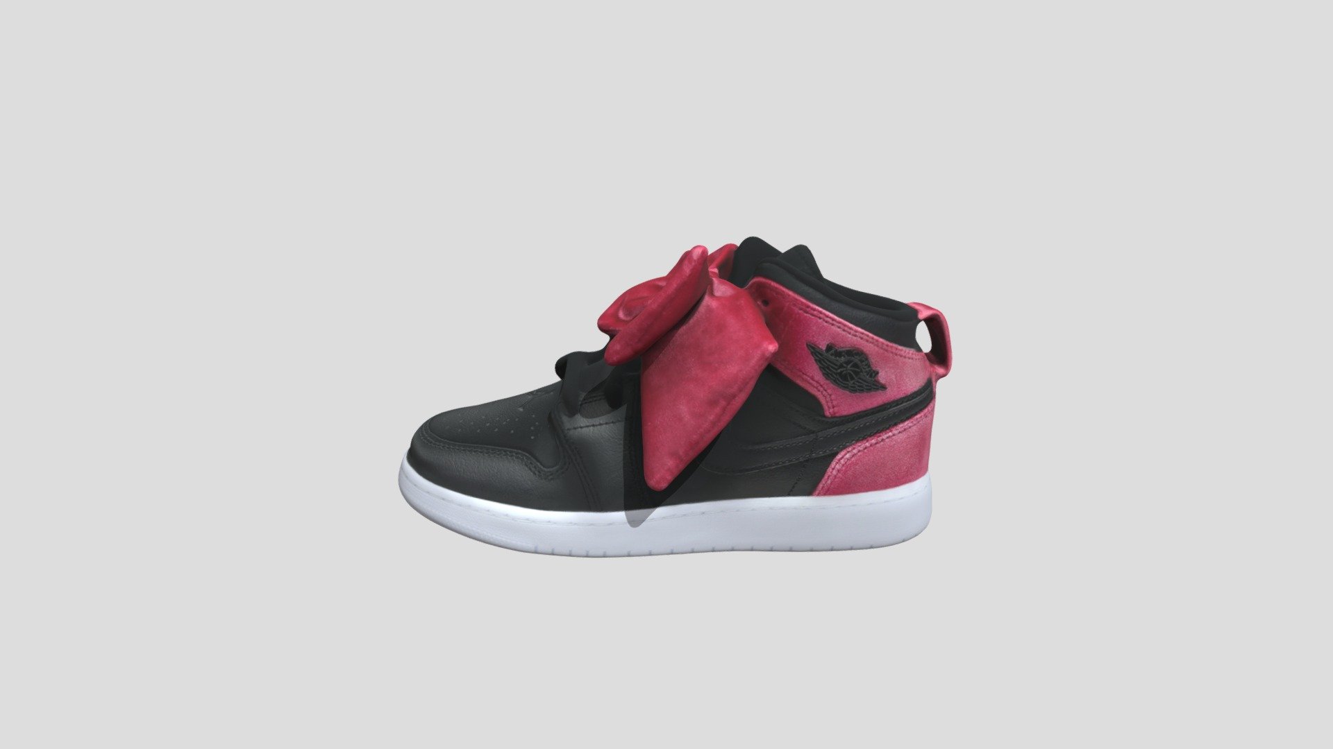 Air Jordan 1 Mid Bow (GS) 粉丝绒缎带_CK5678-006 - Buy Royalty Free 3D model ...