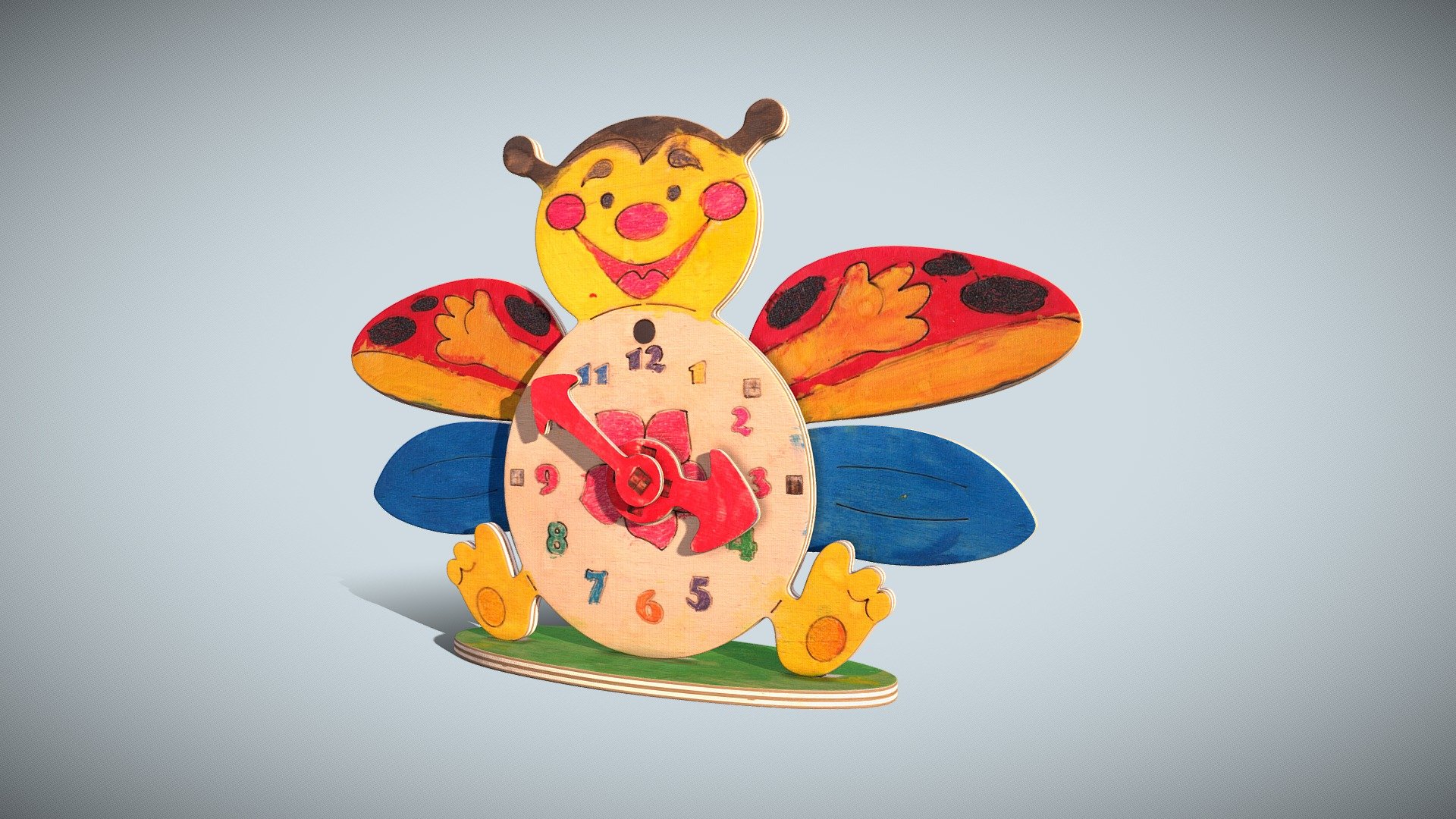 Toy Clock - Buy Royalty Free 3D model by inaddon [ceb3b25] - Sketchfab ...