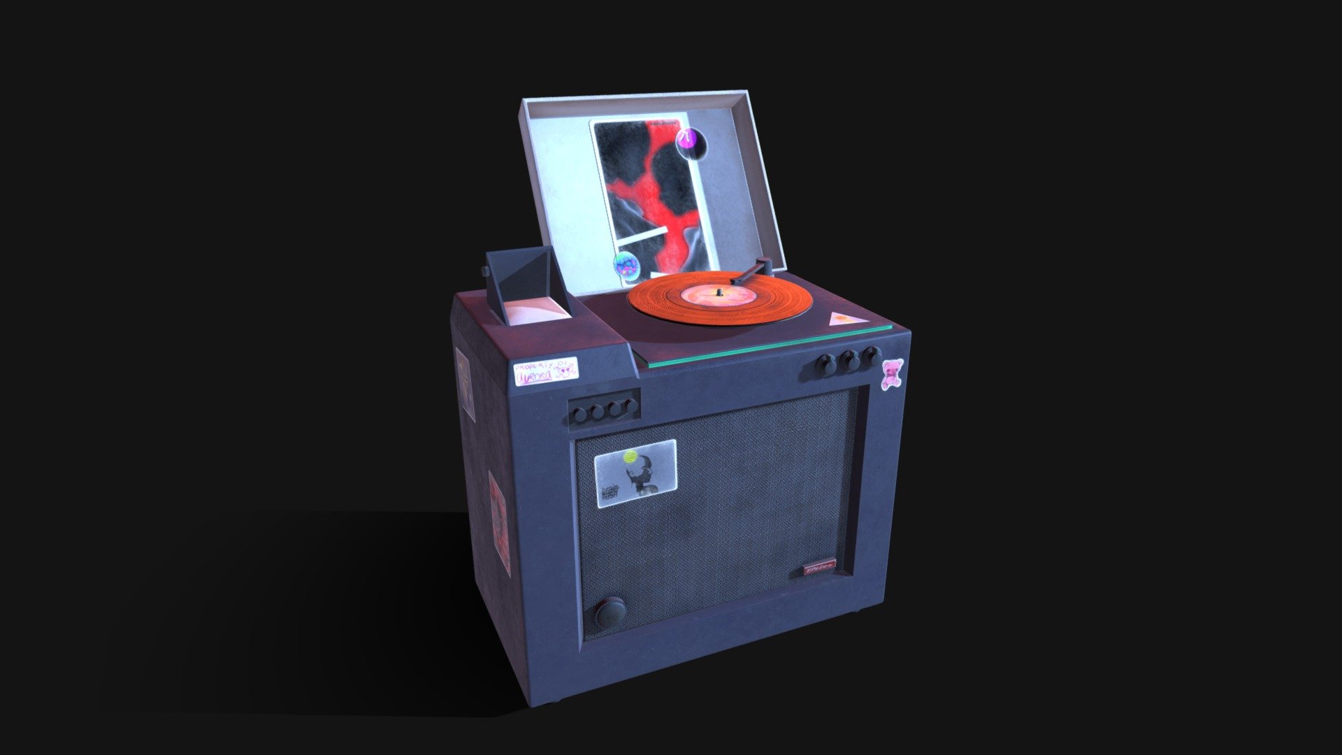 Cyberpunk Record Player - Buy Royalty Free 3D model by Clockwork ...