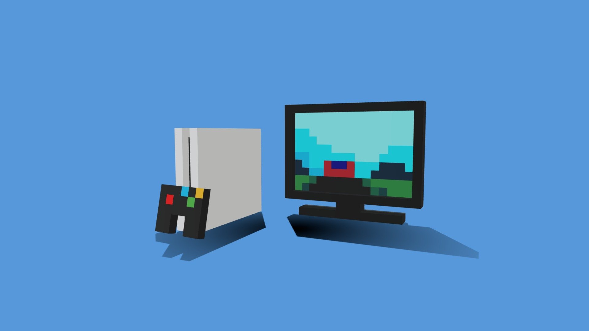 Low poly ps5 setup - Buy Royalty Free 3D model by AAV's 3D Models (@AAV ...