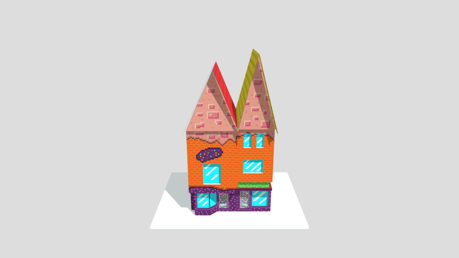 A Big House Model - 3D model by pisicik [ceb603c] - Sketchfab