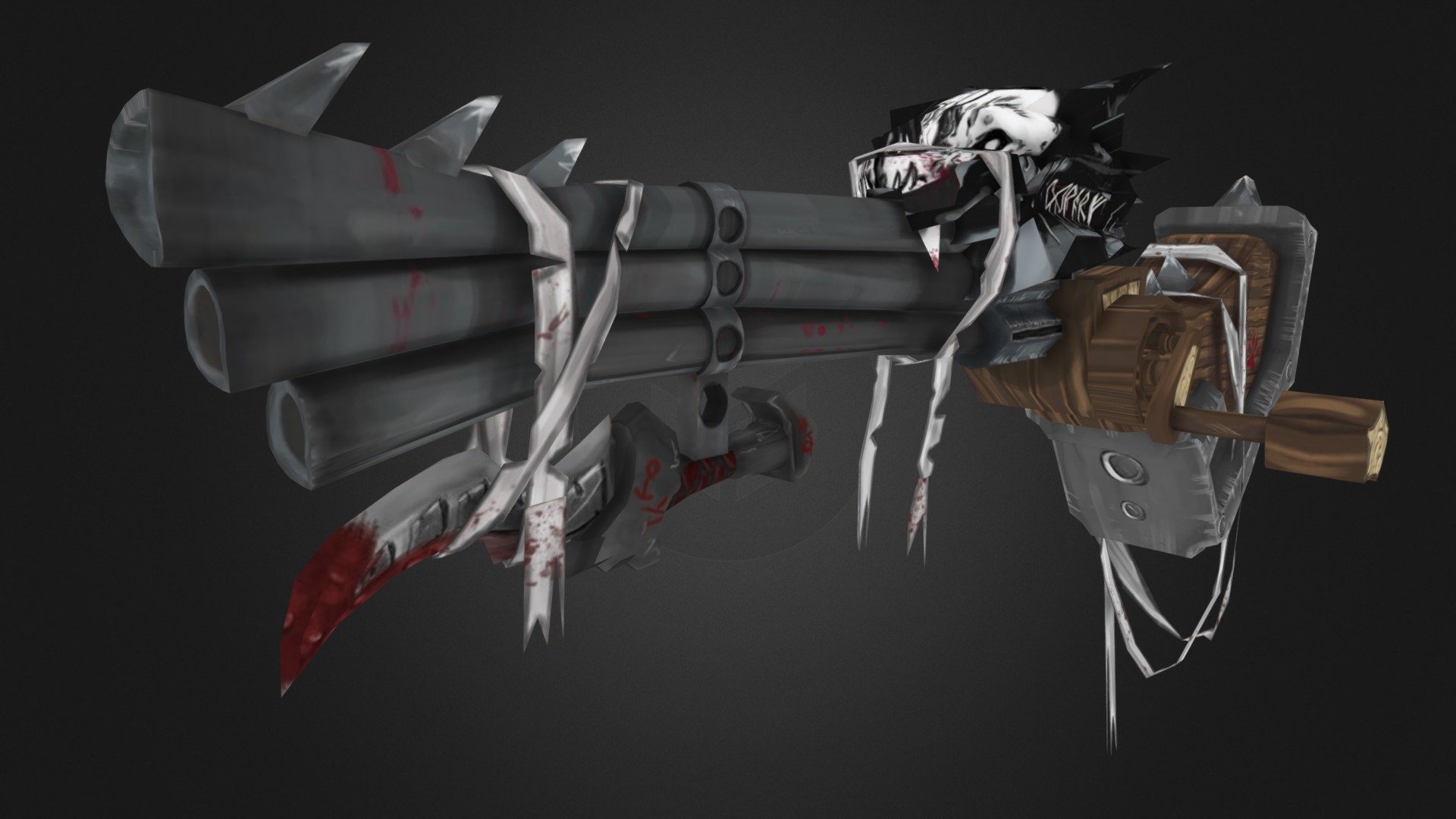Stylized dwarf gun - Inspired by WoW - 3D model by Kenny Decloedt ...