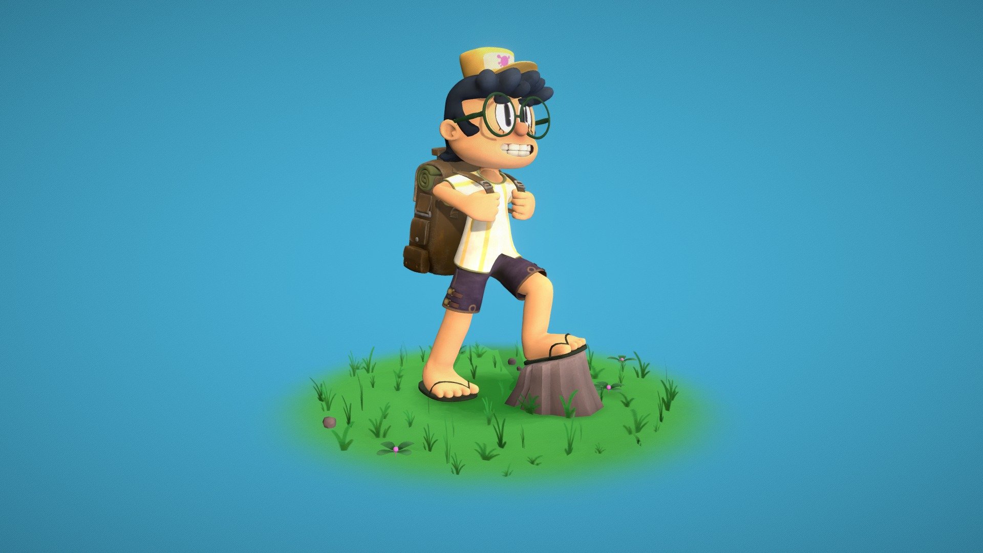 Ready-to-Rig Cartoon Kid Character - Buy Royalty Free 3D model by f ...