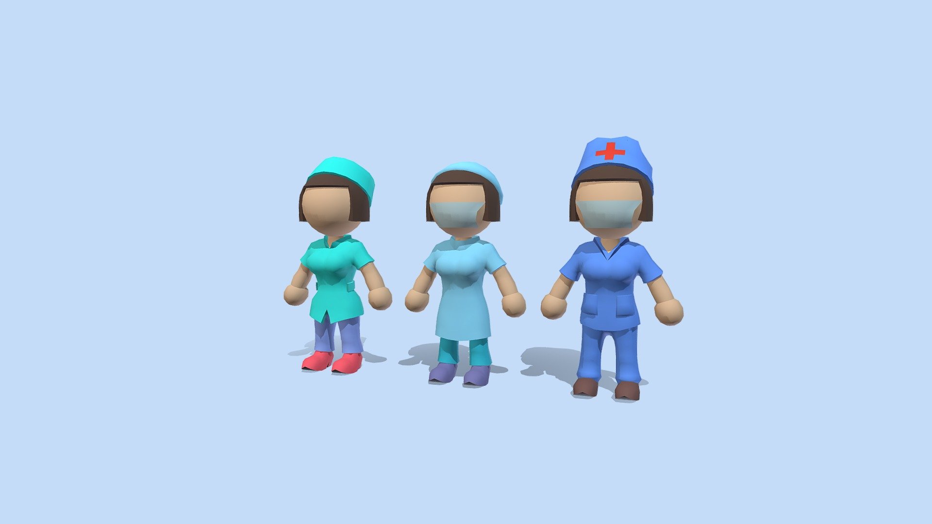 nurses_var2 - 3D model by CC (@ccsf) [ceba77d] - Sketchfab