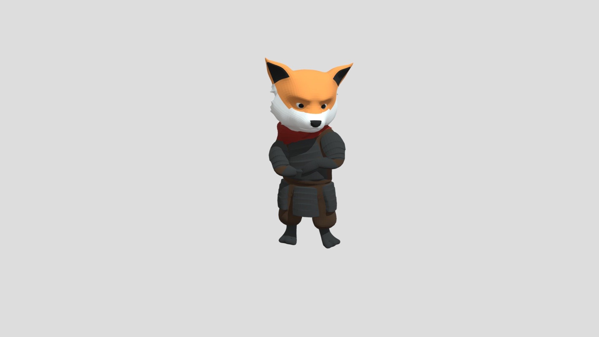 Takamaru the Fox Samurai (Angry) - Download Free 3D model by blendhit ...