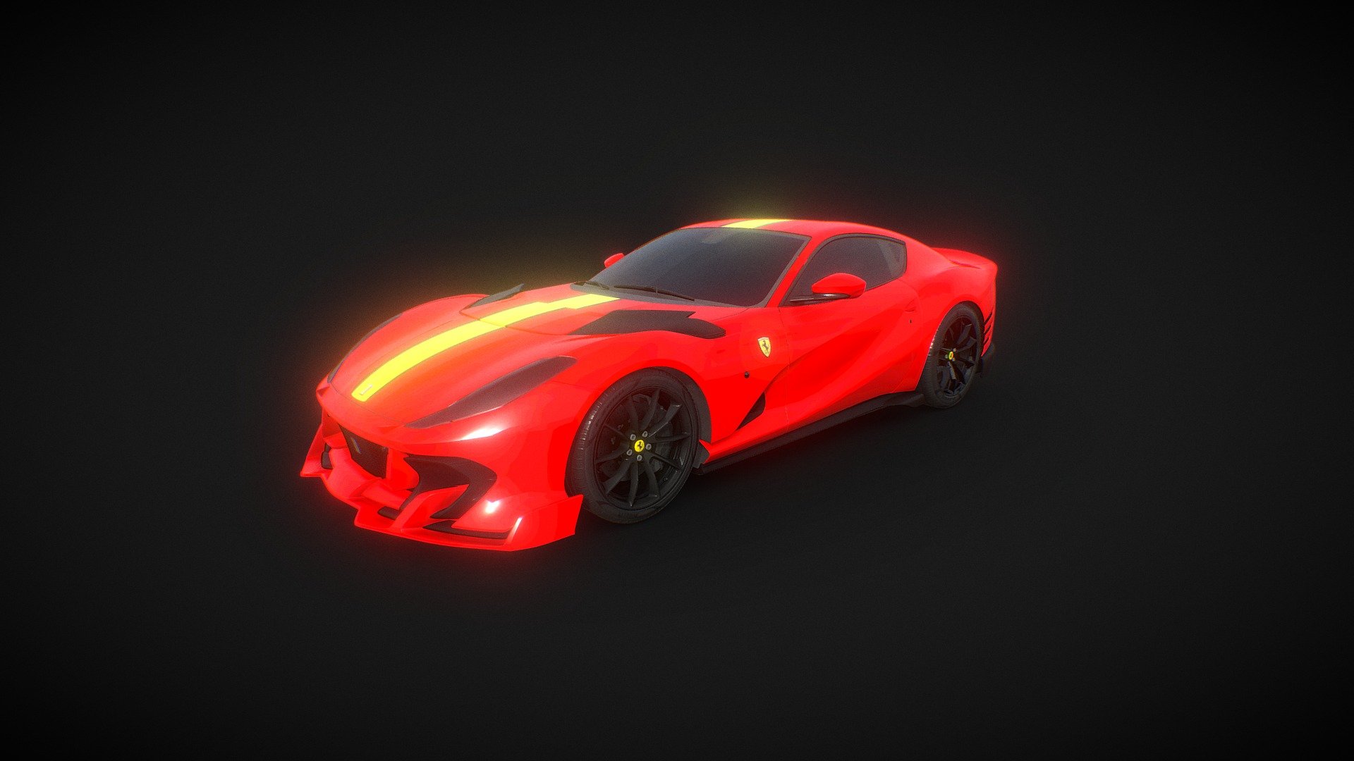 Custom 2023 Ferrari 812 Competizione - Download Free 3D model by ...