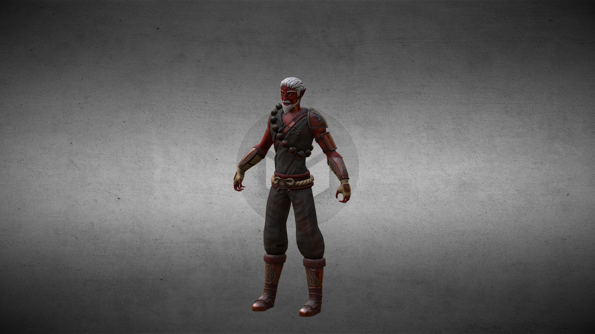 Fire Monk - 3D model by kevin-verbruggen [cebd05b] - Sketchfab