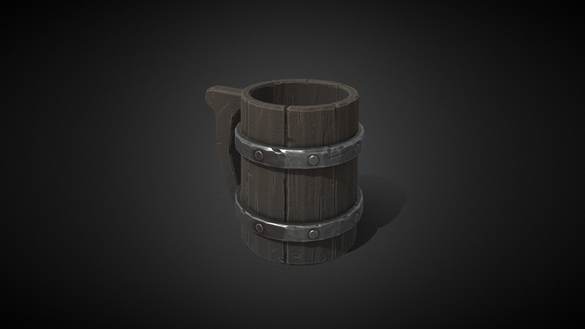 Medieval Wooden Mug - 3D model by CraigG124 [cebd37d] - Sketchfab