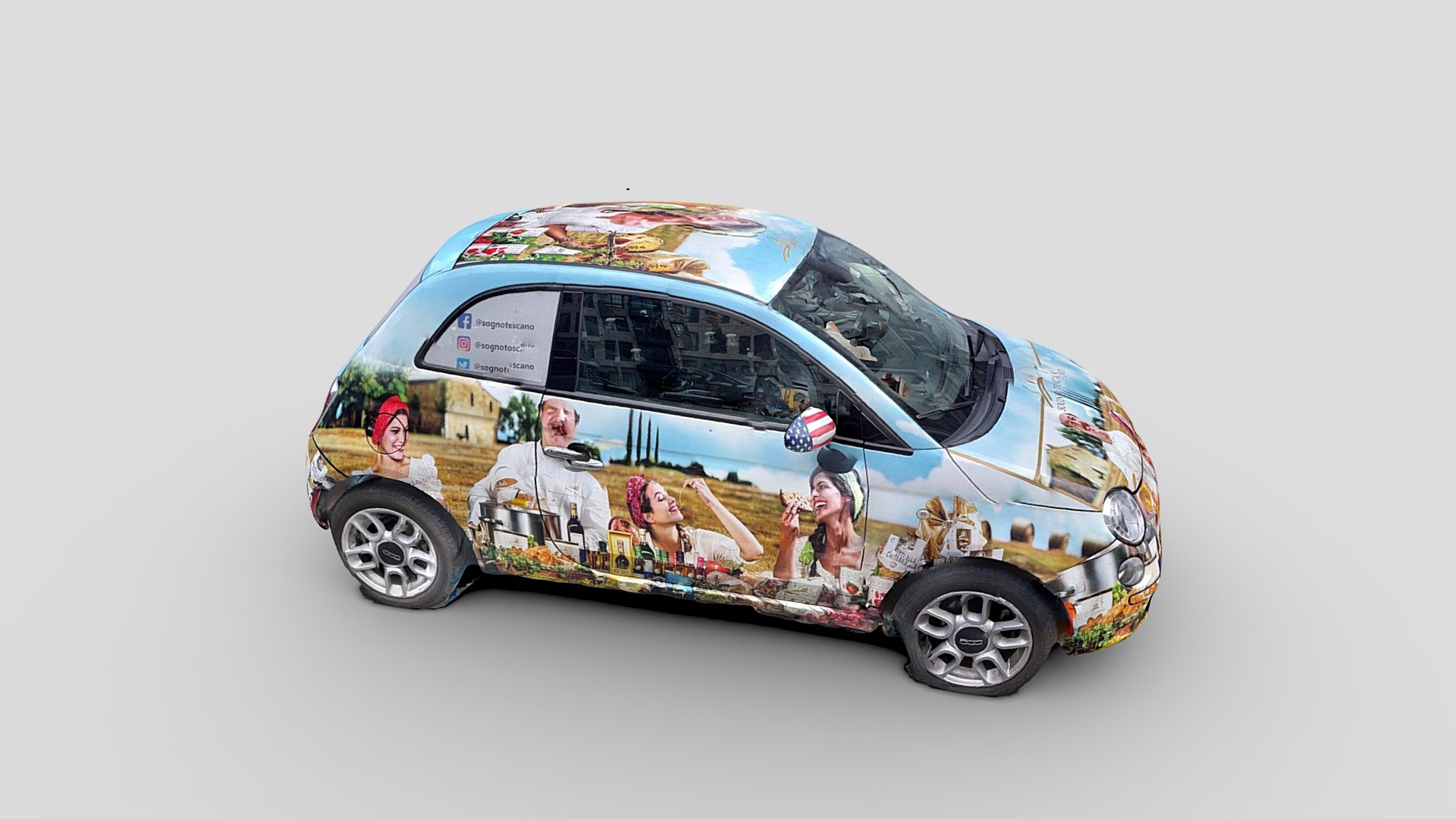 Day 110: Sogno Toscano car - 3D model by alban [cebd4f5] - Sketchfab