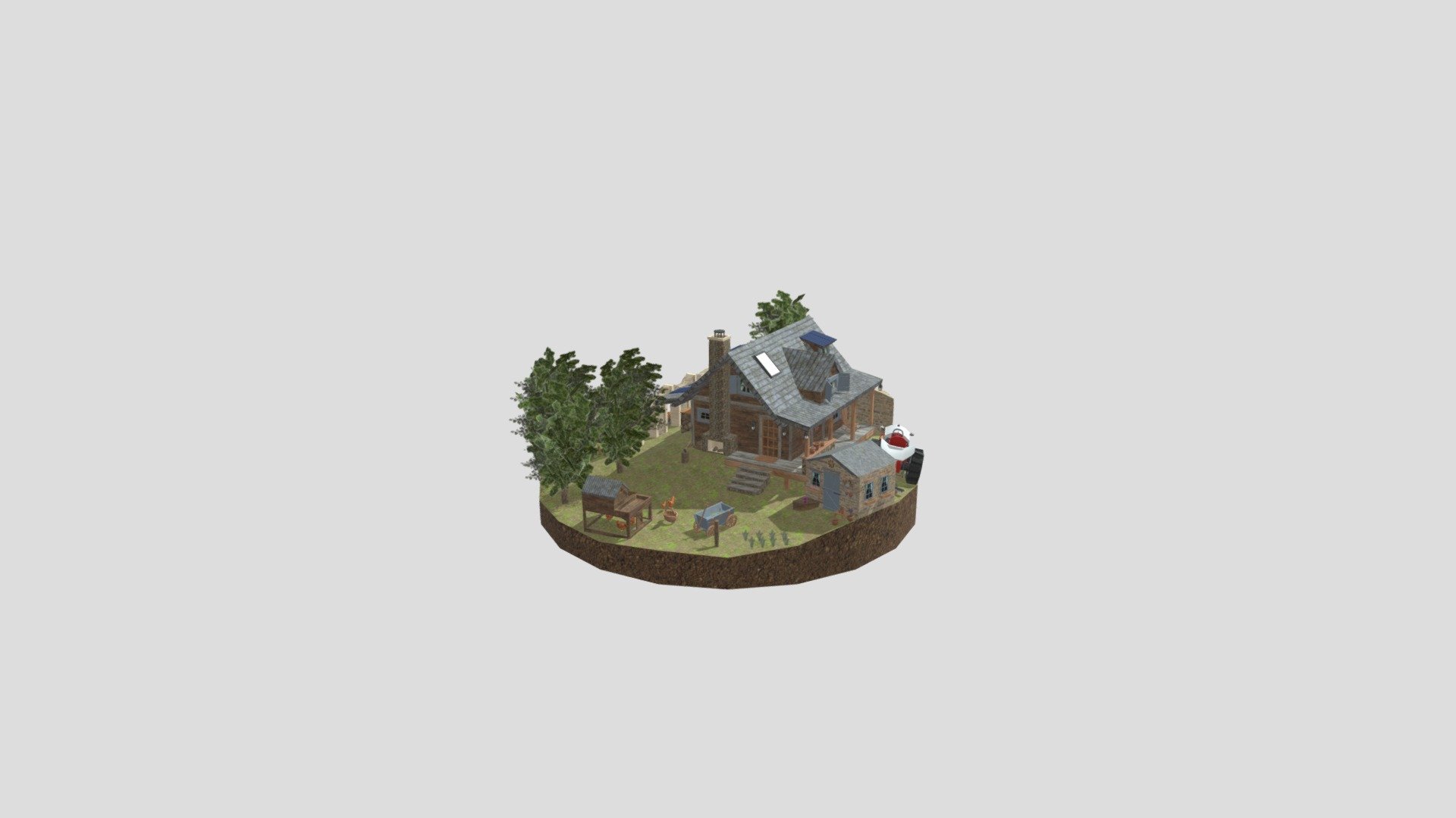 DAE Diorama retake – Small farm - 3D model by Daniel Rieger (@HeyDan ...