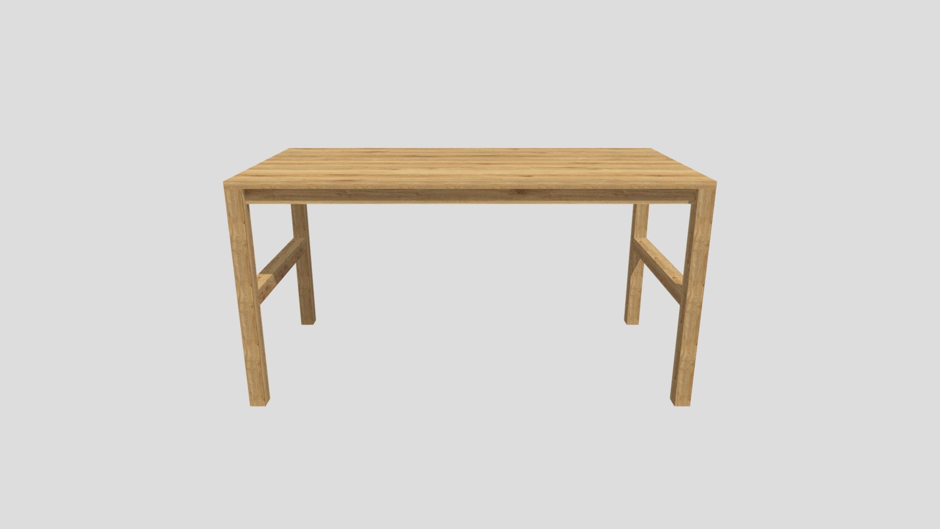 Simple wooden table - Download Free 3D model by dgafiulov [cebe121 ...