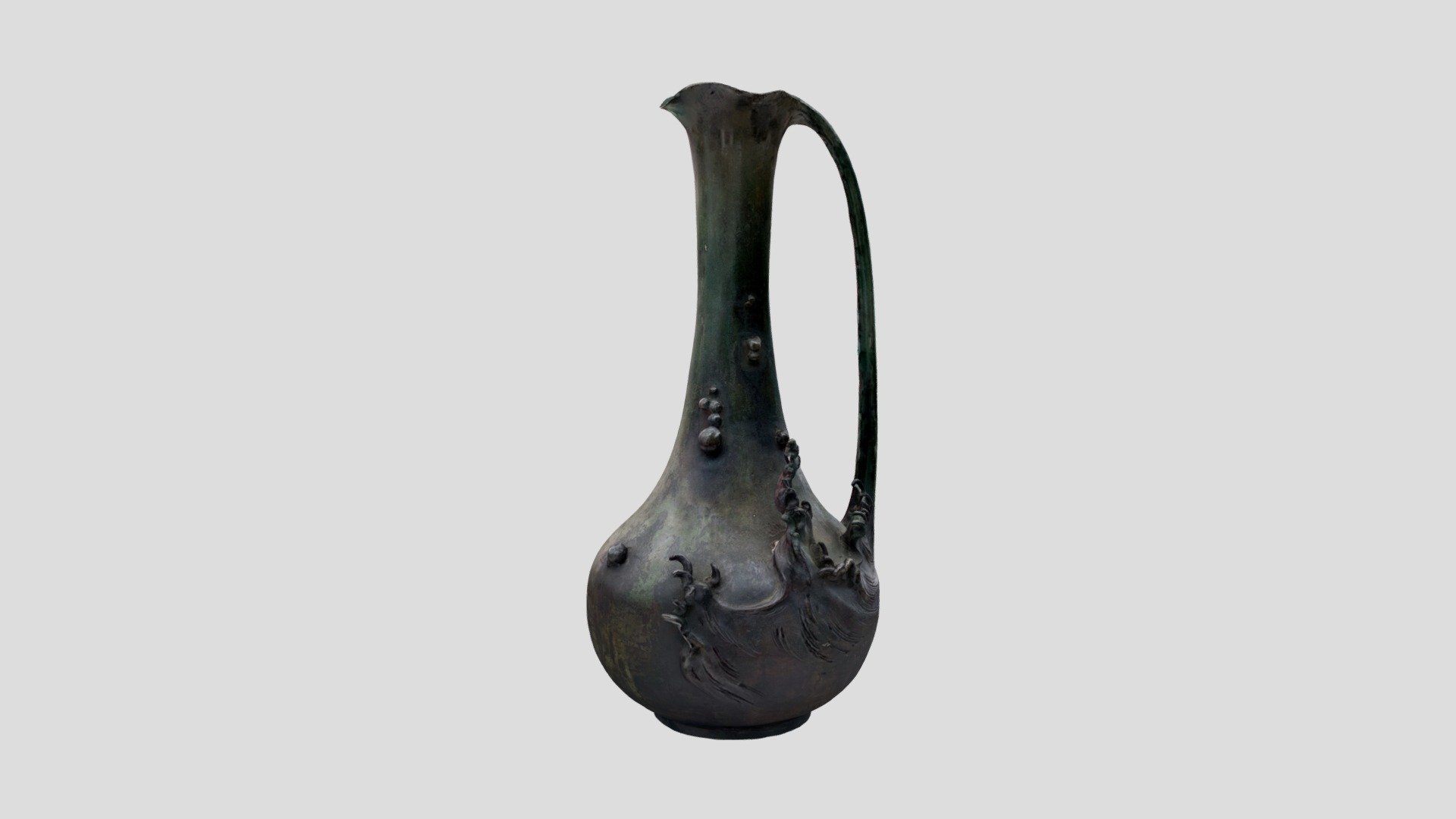 Japanese Bronze Pitcher - Download Free 3D model by AGH ...
