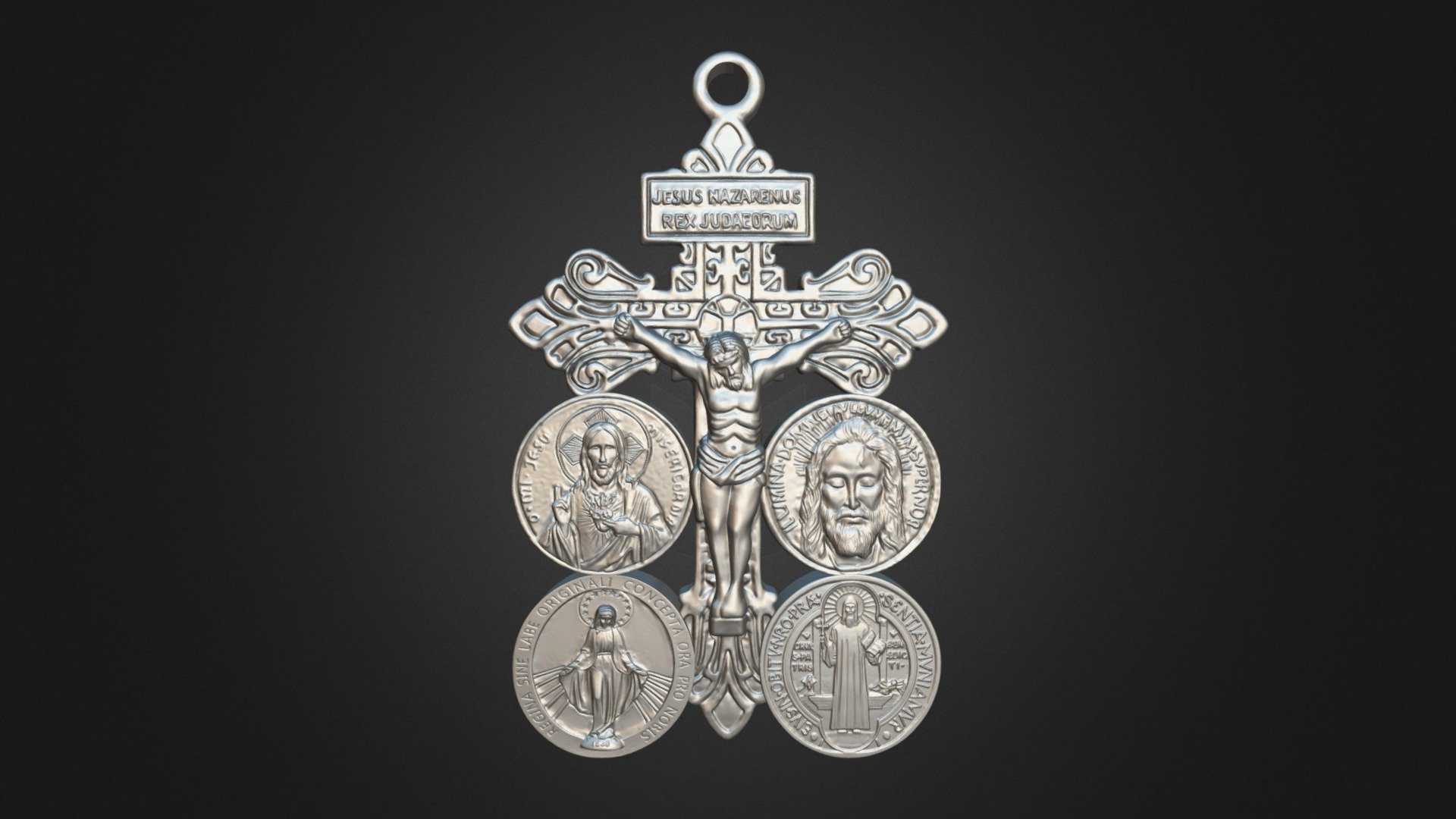 Custom IJS Crucifix Final - Thickest - 3D model by Capture It In 3D ...