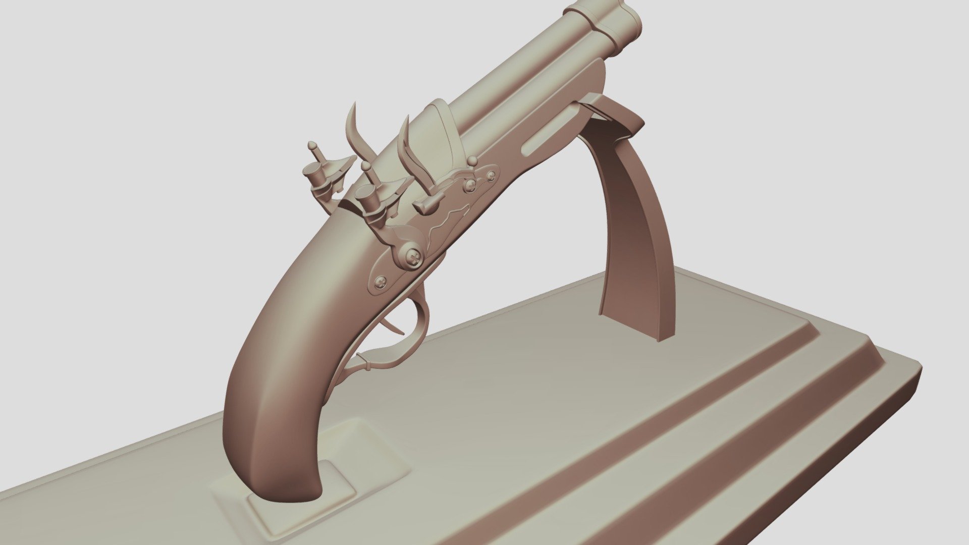 Flintlock Gun - 3D model by TewinArt (@sarausw) [cec14b7] - Sketchfab