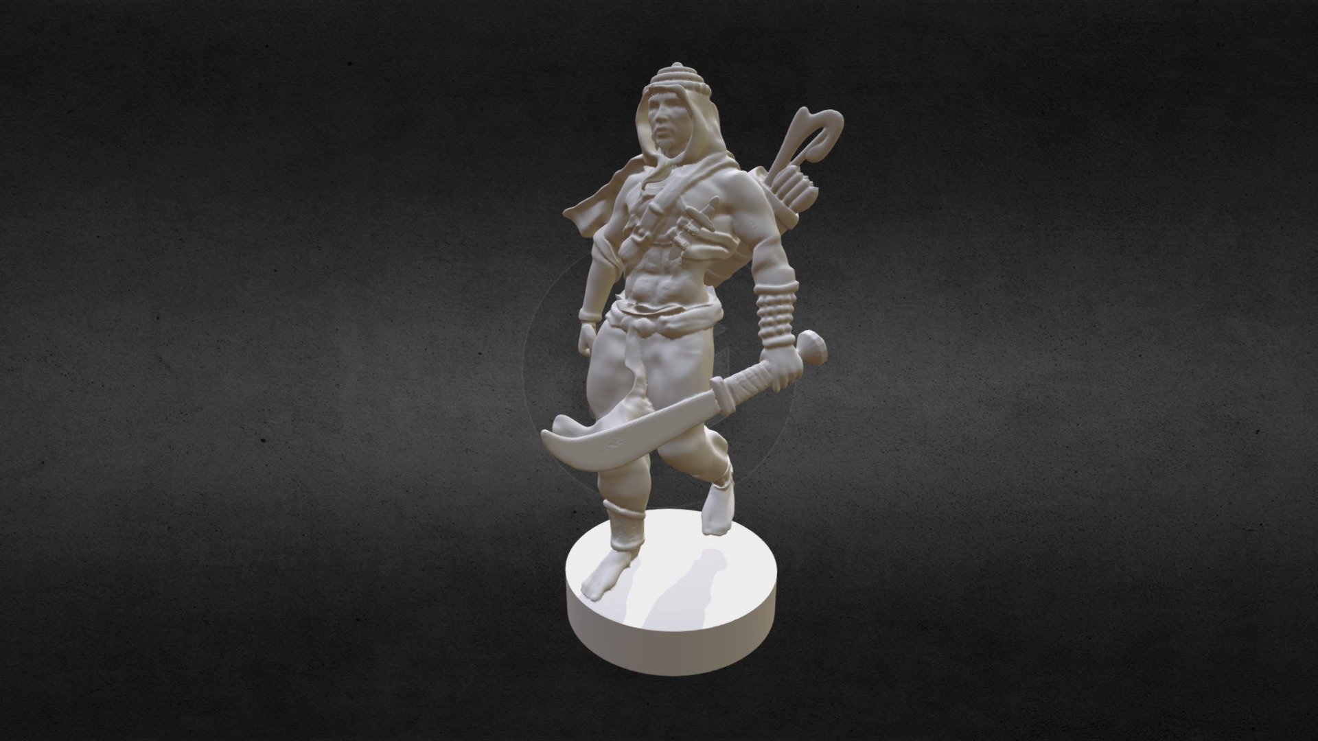 Warrior Figurine - 3D model by rick.reedra [cec1856] - Sketchfab
