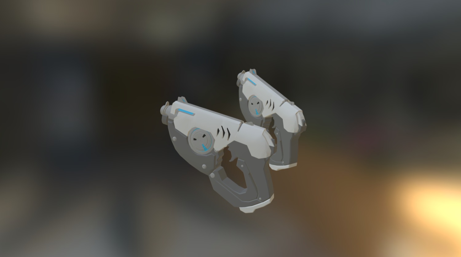 Tracer's gun - 3D model by Yuri Vasconcelos (@yuridfv) [cec1b0a ...