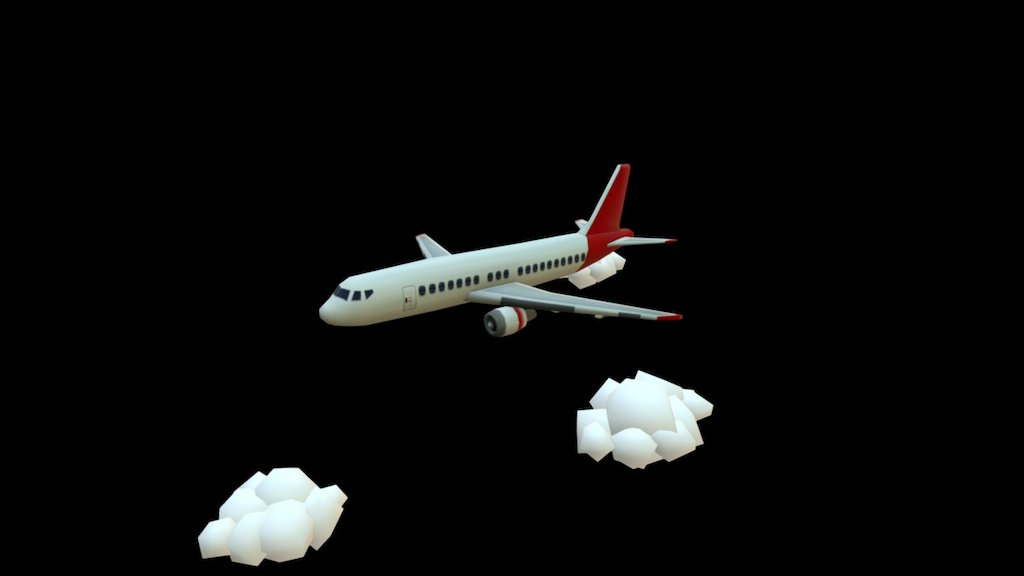 Airplane - 3D model by Art V (@artv) [cec3a6c] - Sketchfab