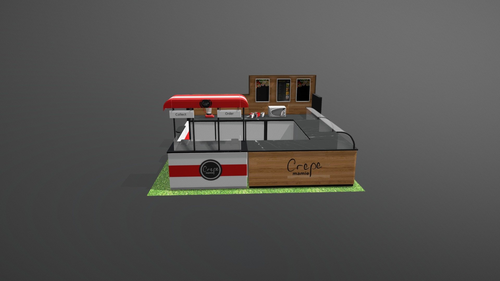 Counter 8 3d Model By Adharshsabu [cec56a9] Sketchfab