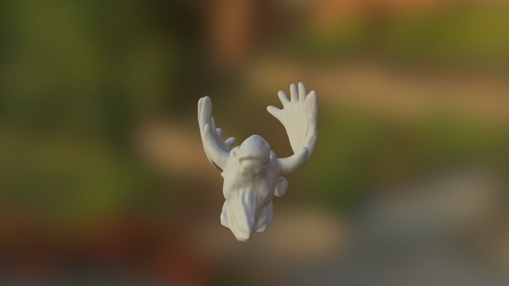 Elk Head - 3D model by anki [cec5bad] - Sketchfab