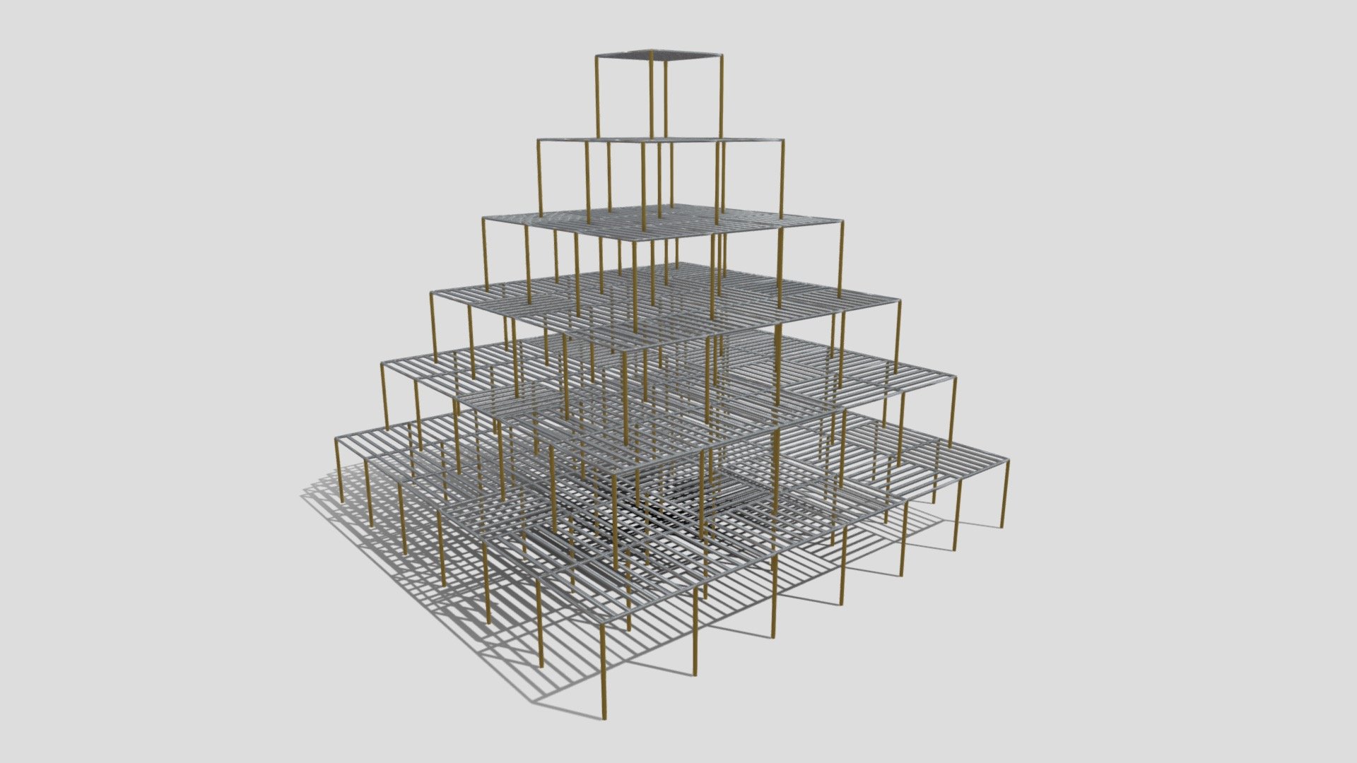 Stack of Vertical and Horizontal Mesh Grid - Download Free 3D model by ...
