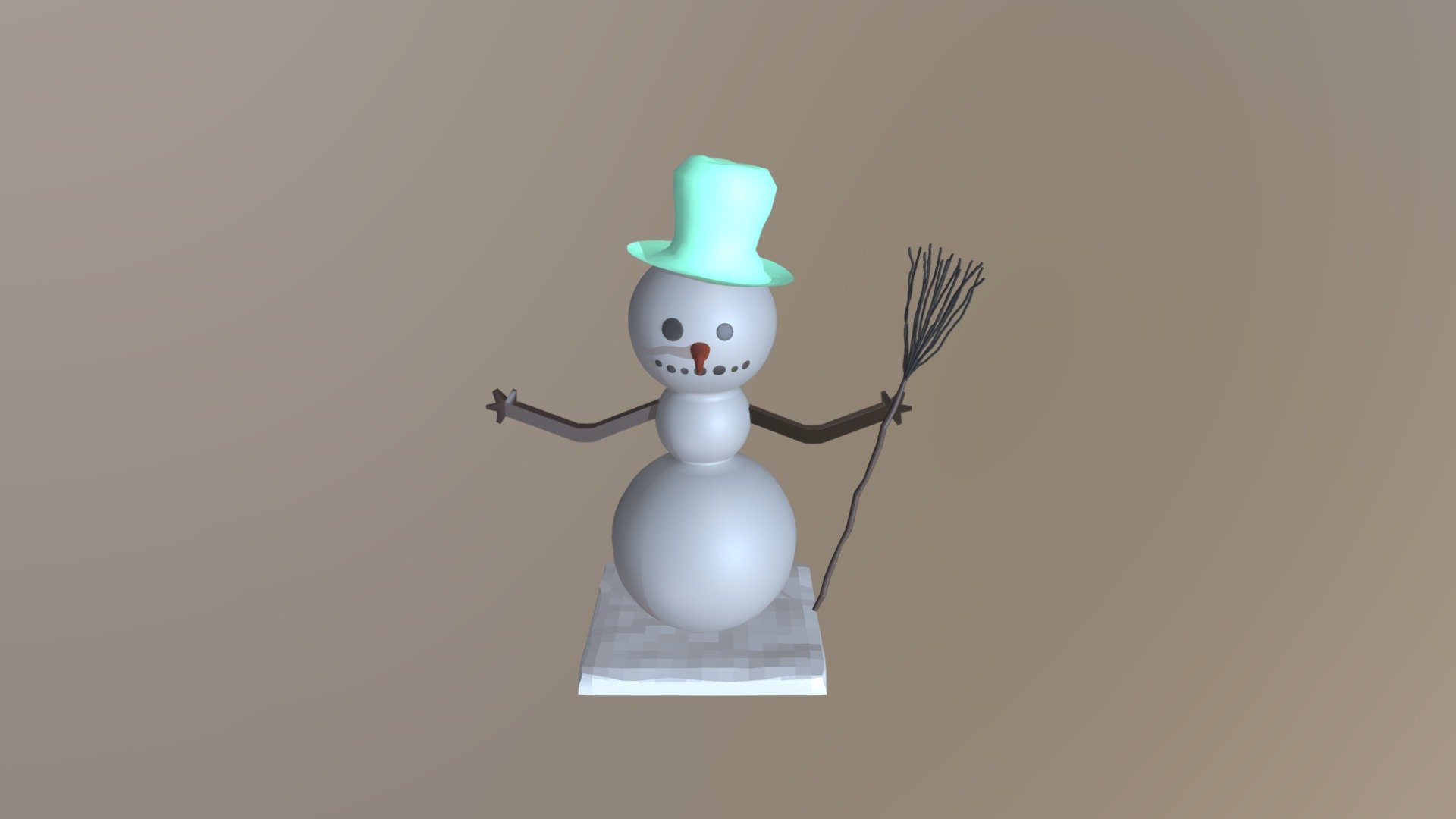 Snowman - 3D model by Hugo (@HugoLeong) [cec7ca8] - Sketchfab