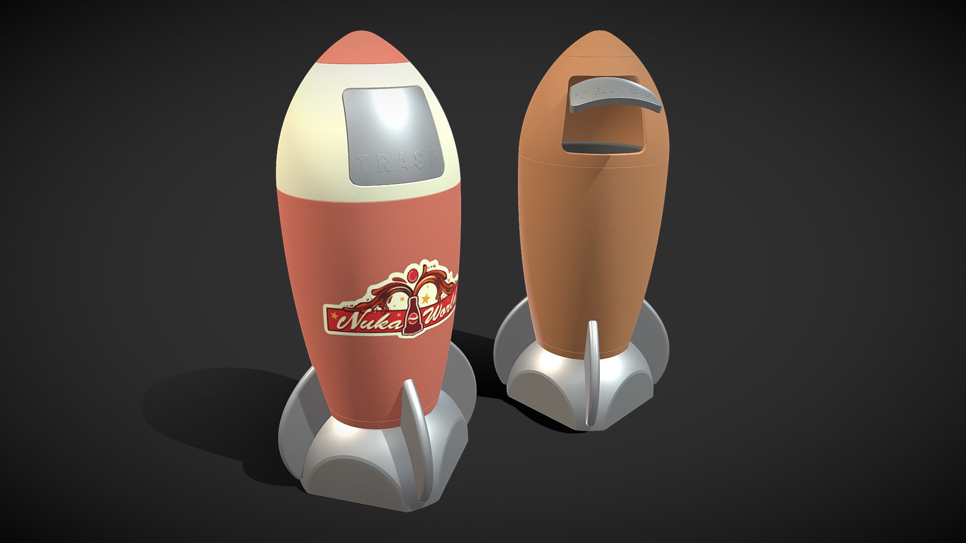 Fallout Rocket Trashcans - Buy Royalty Free 3D model by COSEDIMARCO ...
