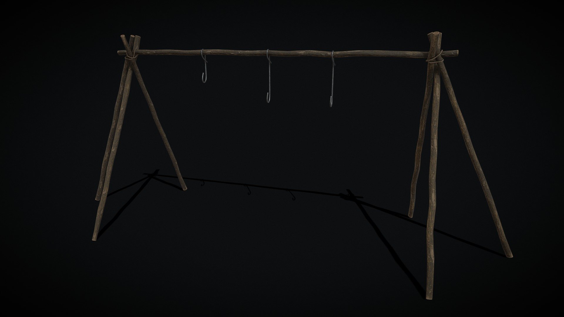 Medieval Cooking Hanger - Buy Royalty Free 3D model by ...