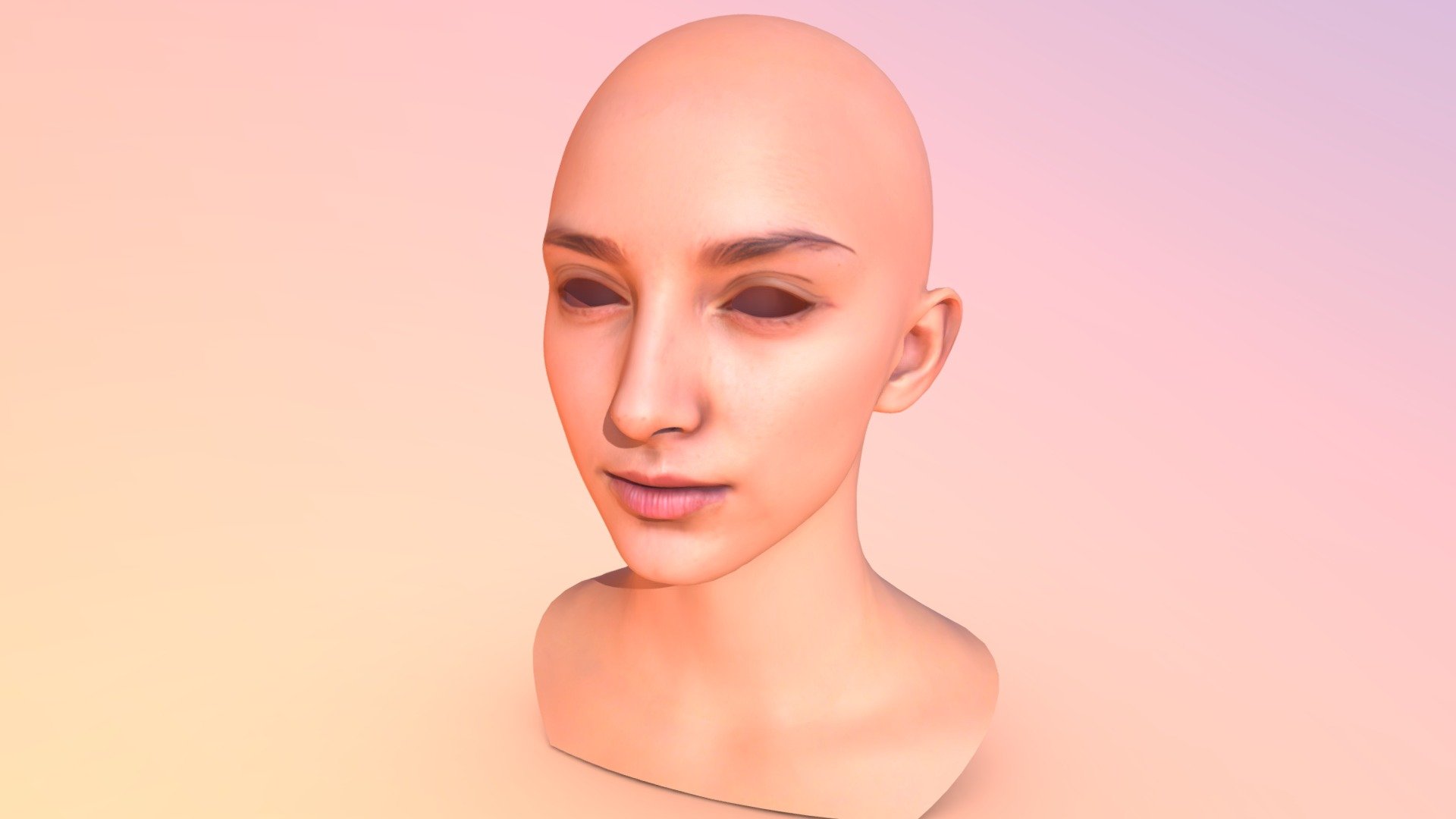Izzy_Female head mesh 03 - 3D model by LÉONARDO S2 (@mikeyxpc) [cec9be1 ...